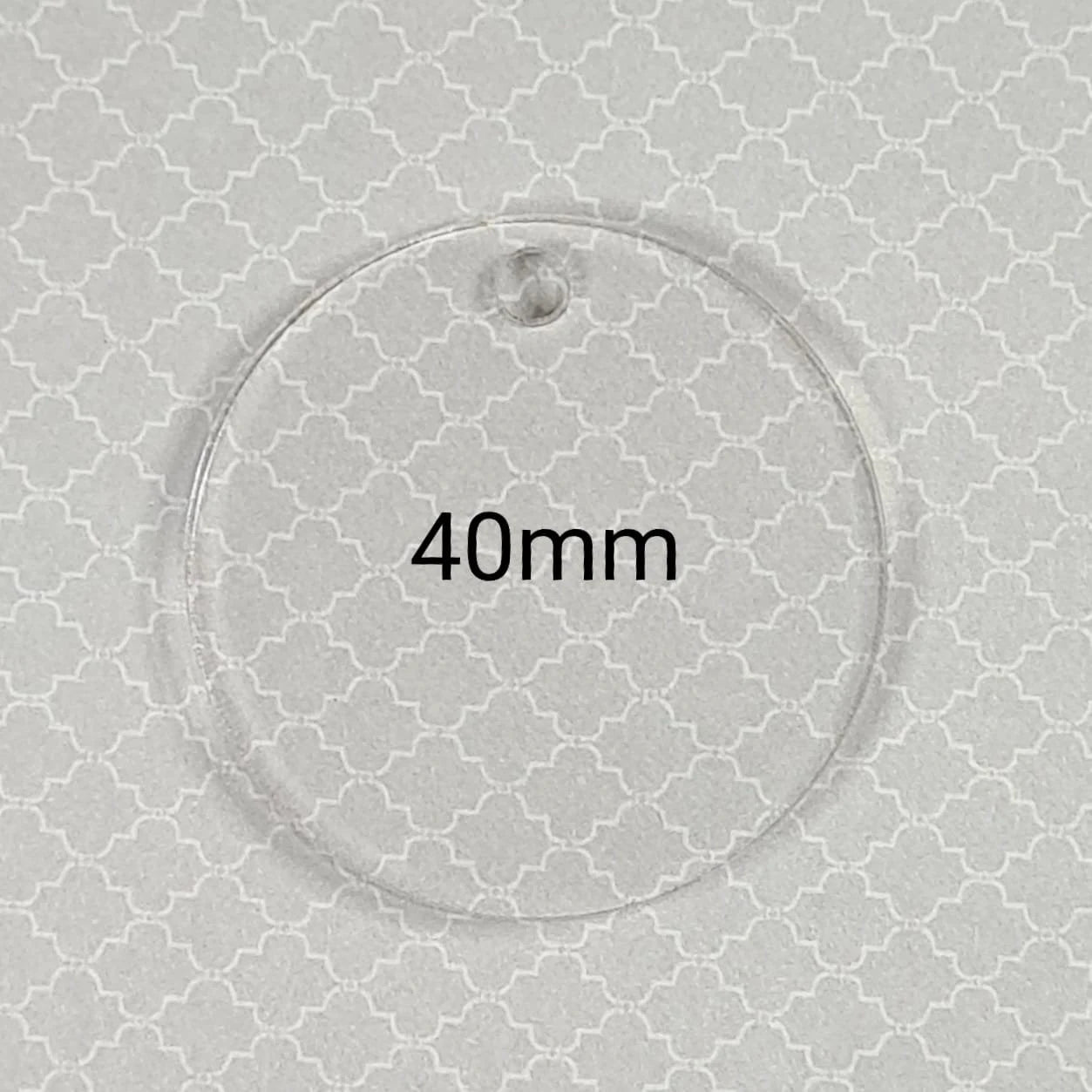 40mm CLEAR Acrylic KEYRING BLANKS – A Krafty Avenue